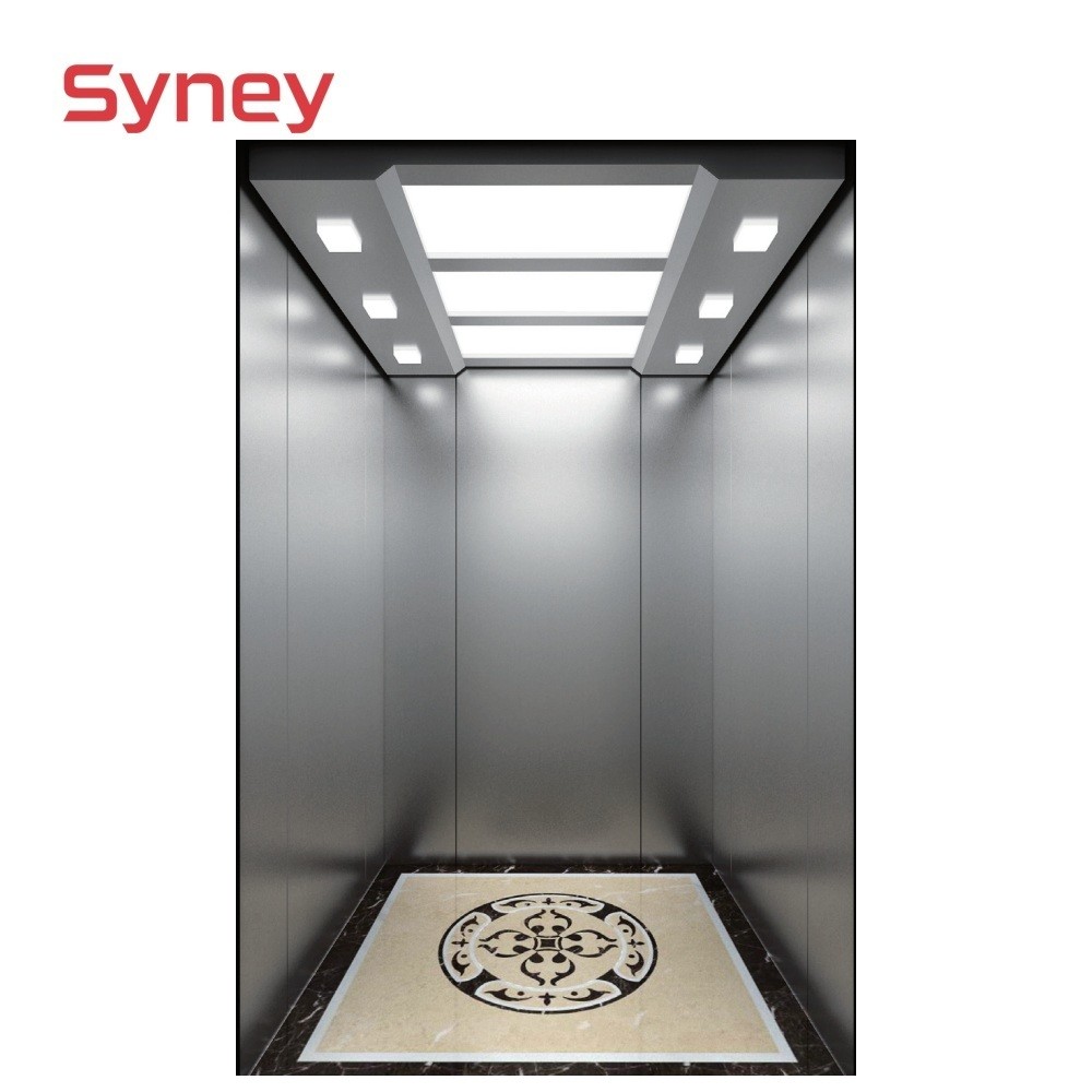 China Hairline Stainless Steel Home Lift Manufacturer Villa Panoramic Freight Cargo Car Goods Glass Passenger Elevator