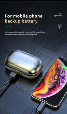 New Design Music Sport Earbuds Portable Power Source Dual Channel 3d Stereo Sound Earphones Bt5.1 True Wireless Earbuds