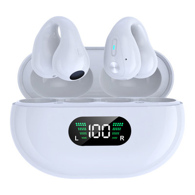 2023 hot selling ear clip tws earbuds wireless bluetooth earphone quick connect hifi sound true wireless earbuds