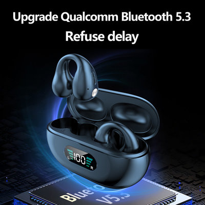 2023 hot selling ear clip tws earbuds wireless bluetooth earphone quick connect hifi sound true wireless earbuds