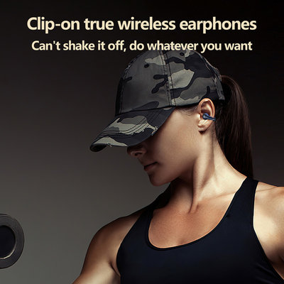 2023 hot selling ear clip tws earbuds wireless bluetooth earphone quick connect hifi sound true wireless earbuds