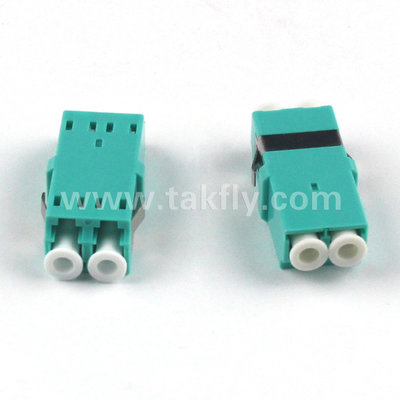 Customized Single mode multi mode LC duplex quad fiber optic adapters