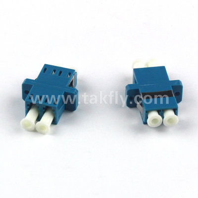 Customized Single mode multi mode LC duplex quad fiber optic adapters
