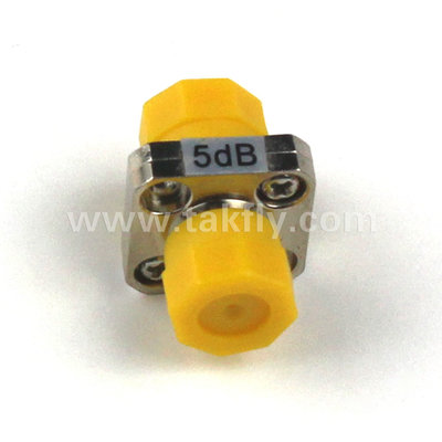 Customized Fixed type male to female fiber optic attenuator 0-25dB metal box