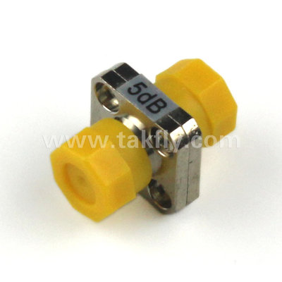 Customized Fixed type male to female fiber optic attenuator 0-25dB metal box