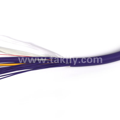 Om4 fiber optic cable indoor voilet distribution FO cable G652d round cable