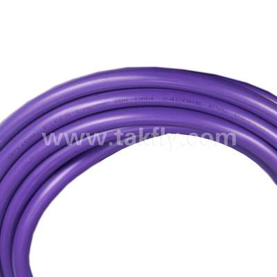 Om4 fiber optic cable indoor voilet distribution FO cable G652d round cable