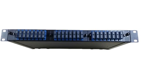 Metal 48 Port sliding type optic distribution frame Black 48 core odf