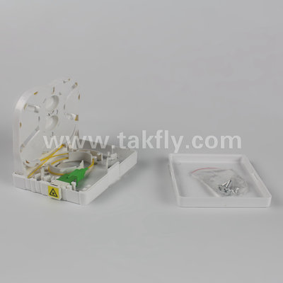 Customized 2 port fiber terminal box fttx ftth box with Sc adapter pre-installed