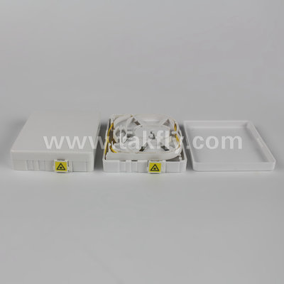 Customized 2 port fiber terminal box fttx ftth box with Sc adapter pre-installed