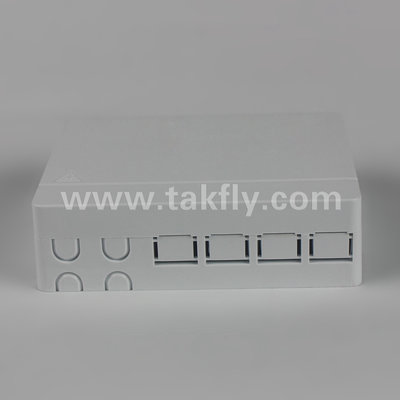 4 port Plastics ABS fiber terminal box SC LC fiber termination box