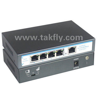 Customized smart 4 port 10/100M fiber optical poe ethernet network switch