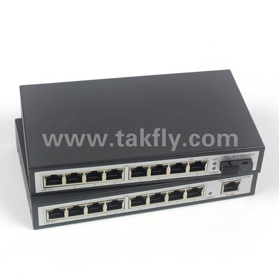 8 port rj45 + 1 port fiber port 100M fiber optical network switch