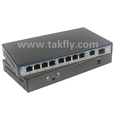 10 port gigabit poe network switch 120W high power gigabit poe switch