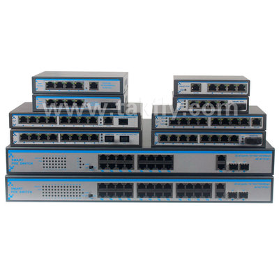 24 Port high power poe optical ethernet switch 360W poe switch