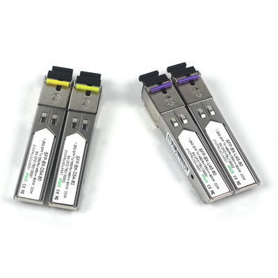 1.25G single mode single fiber bidi sfp optical transceiver module SC up to 80km