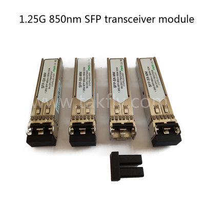 Multi mode gigabit 1.25G 550m 850nm sfp optical tranceiver module