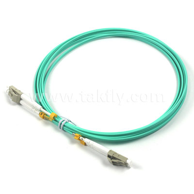 Customized multi mode Om3 LC/UPC fiber optic patch cord simplex duplex patch cord