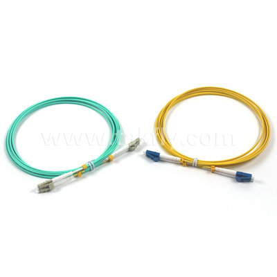 Customized multi mode Om3 LC/UPC fiber optic patch cord simplex duplex patch cord