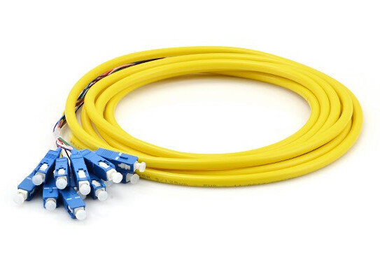 12 color 0.9mm Single mode multi mode 1m 1.5m SC/LC/ST/FC fiber optic pigtails
