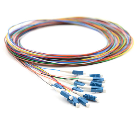 12 color 0.9mm Single mode multi mode 1m 1.5m SC/LC/ST/FC fiber optic pigtails