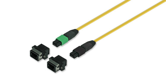 MPO/MTP APC single mode male type MPO/MTP fiber patch cord jumper