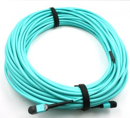 Customized 12/24 OM3 MPO/MTP jumper Low loss standard loss MPO fiber patch cord