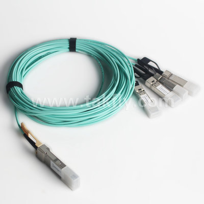 Customized 3,5,10m Qsfp aoc cable LSZH Om3 Active optical cable