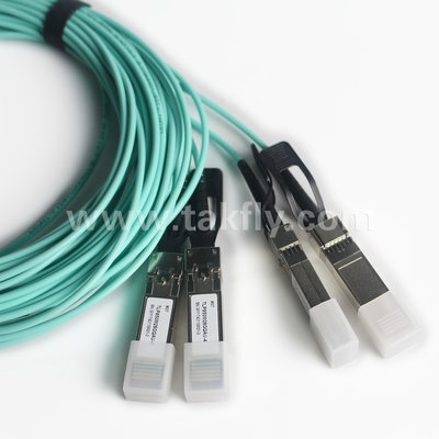 Customized 3,5,10m Qsfp aoc cable LSZH Om3 Active optical cable