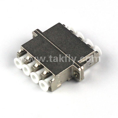 LC UPC fiiber optic adapter quad metal LC fiber optic coupler