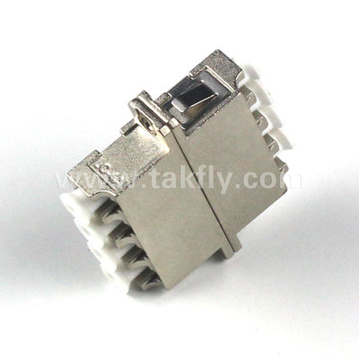 LC UPC fiiber optic adapter quad metal LC fiber optic coupler