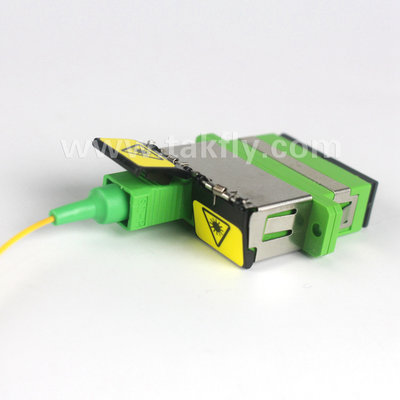 SC duplex fiber optic adapter with outwards shutter plastics fiber optic coupler