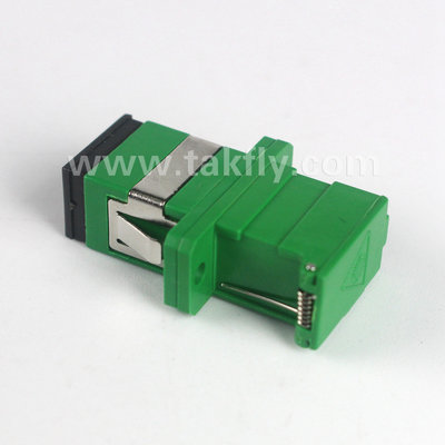 SC simplex fiber optic adapter with side shutter plastics fiber optic coupler