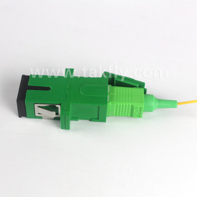 SC simplex fiber optic adapter with side shutter plastics fiber optic coupler