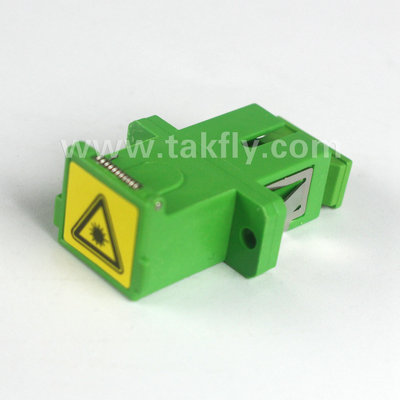 SC simplex fiber optic adapter with outwards shutter plastics fiber optic coupler