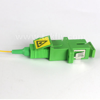 SC simplex fiber optic adapter with outwards shutter plastics fiber optic coupler