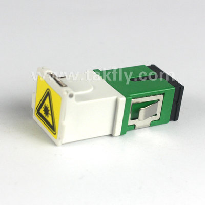 SC simplex fiber optic adapter with outwards shutter customized fiber optic coupler