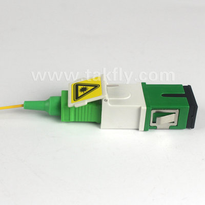 SC simplex fiber optic adapter with outwards shutter customized fiber optic coupler