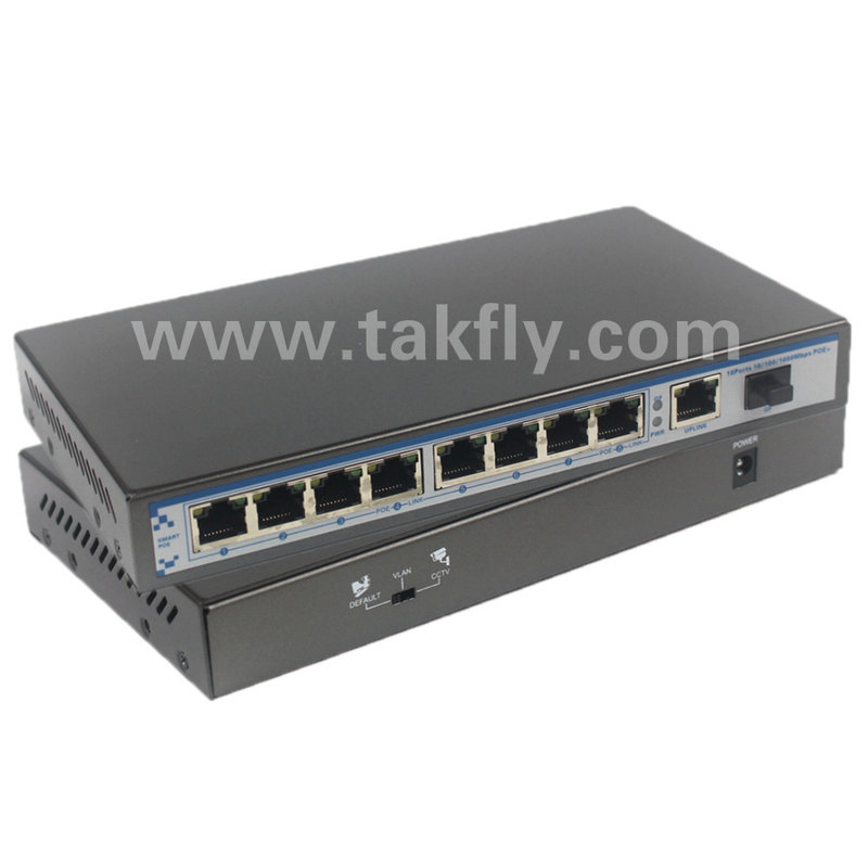 10 port gigabit poe network switch 120W high power gigabit poe switch