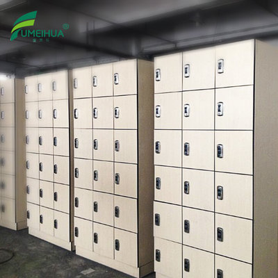 6 tires antique white 12 mm RFID lock HPL locker for gym club