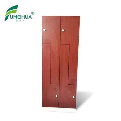 plain or wood color custom made 2 tier lockers for changing room