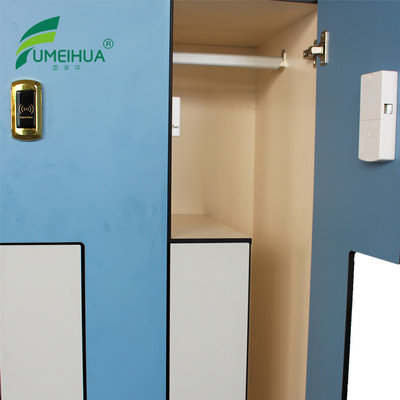 Customized size and design compact laminate materila 450 Depth assembled electronic personal storage locker
