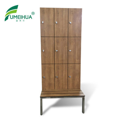 Customized size and design compact laminate materila 450 Depth assembled electronic personal storage locker