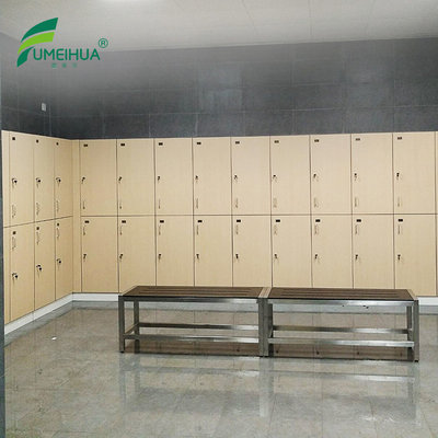 factory sale HPL colorful Customized mistureproof supermarket coin locker