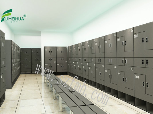 Fumeihua hpl factory supply dary grey humid environment moisture proof  locker