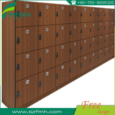 Fumeihua professional HPL tropical walnut eight door fire retardent club locker