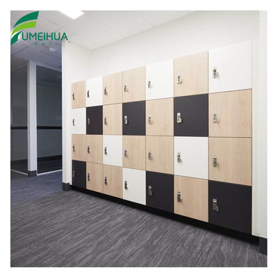 Fumeihua professional HPL tropical walnut eight door fire retardent club locker