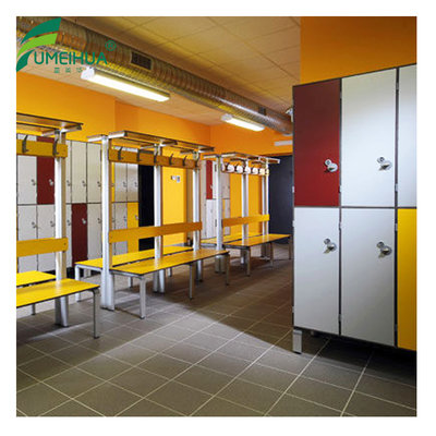 color mixed anti bacterial school student locker 2 tier locker