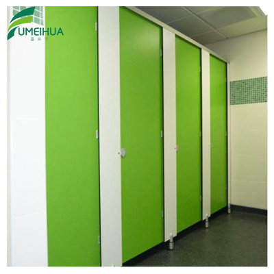 made in china 12mm Customized Floor to Ceiling HPL Door Toilet Compact HPL Board Toilet Partition
