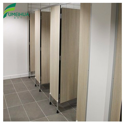 2 years warranty glossy finish hpl toilet cubicle partition without top rail